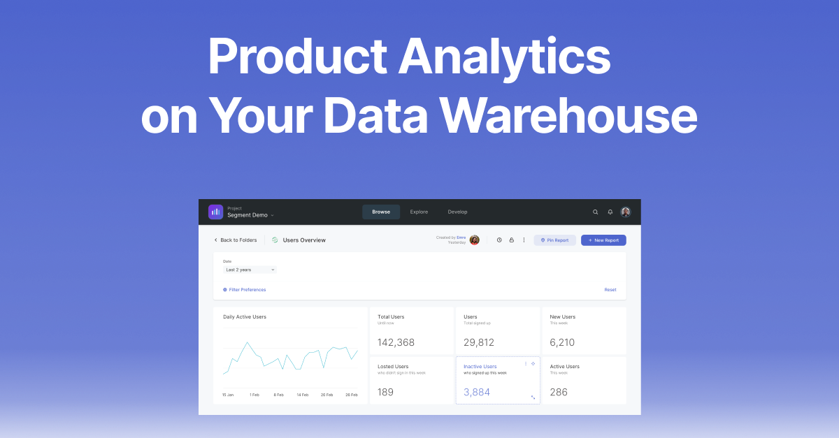 Rakam - Product Analytics on Your Data Warehouse - Rakam Data Platform